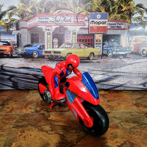 Hasbro / Marvel | Toys | Hasbro Marvel Spiderman Motorcycle Bike ...